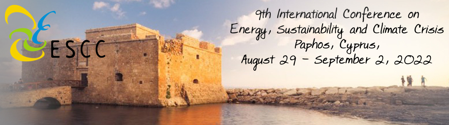 ESCC – 9th International Conference on Energy, Sustainability and Climate Crisis August 29 ...